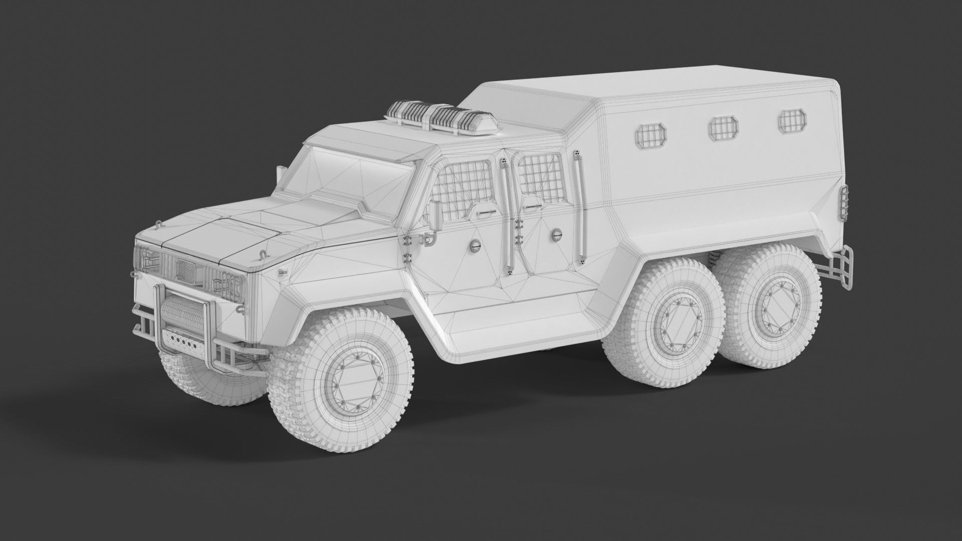 Police APC 3D model | CGTrader