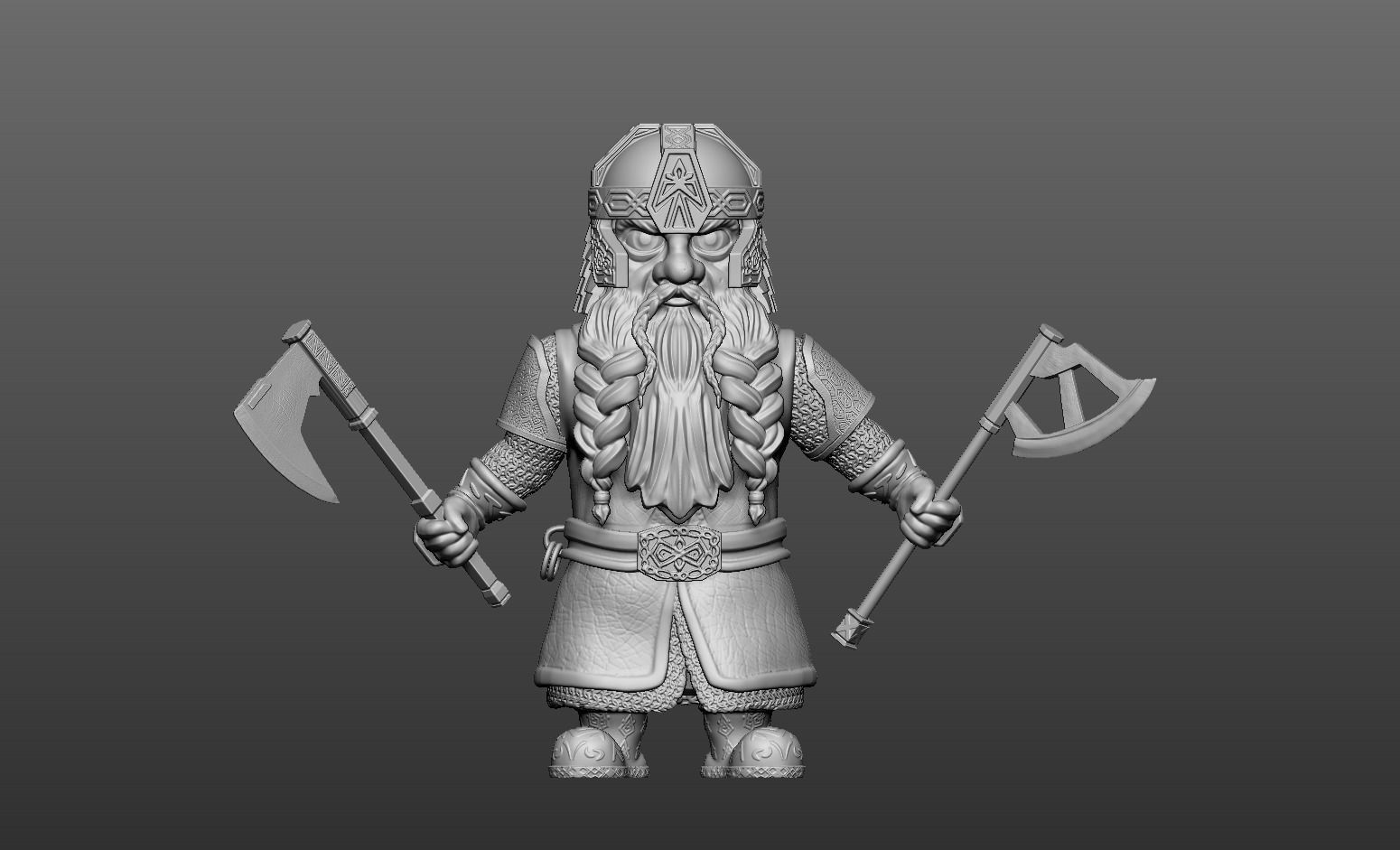 Gimli from Lord of the Rings - Cartoon Figure 3D model 3D printable ...