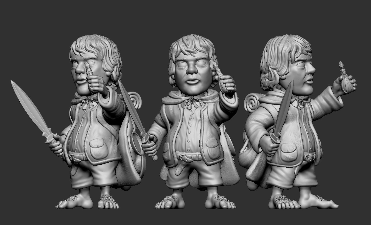 Samwise from Lord of the Rings - Cartoon Figure free 3D model 3D ...
