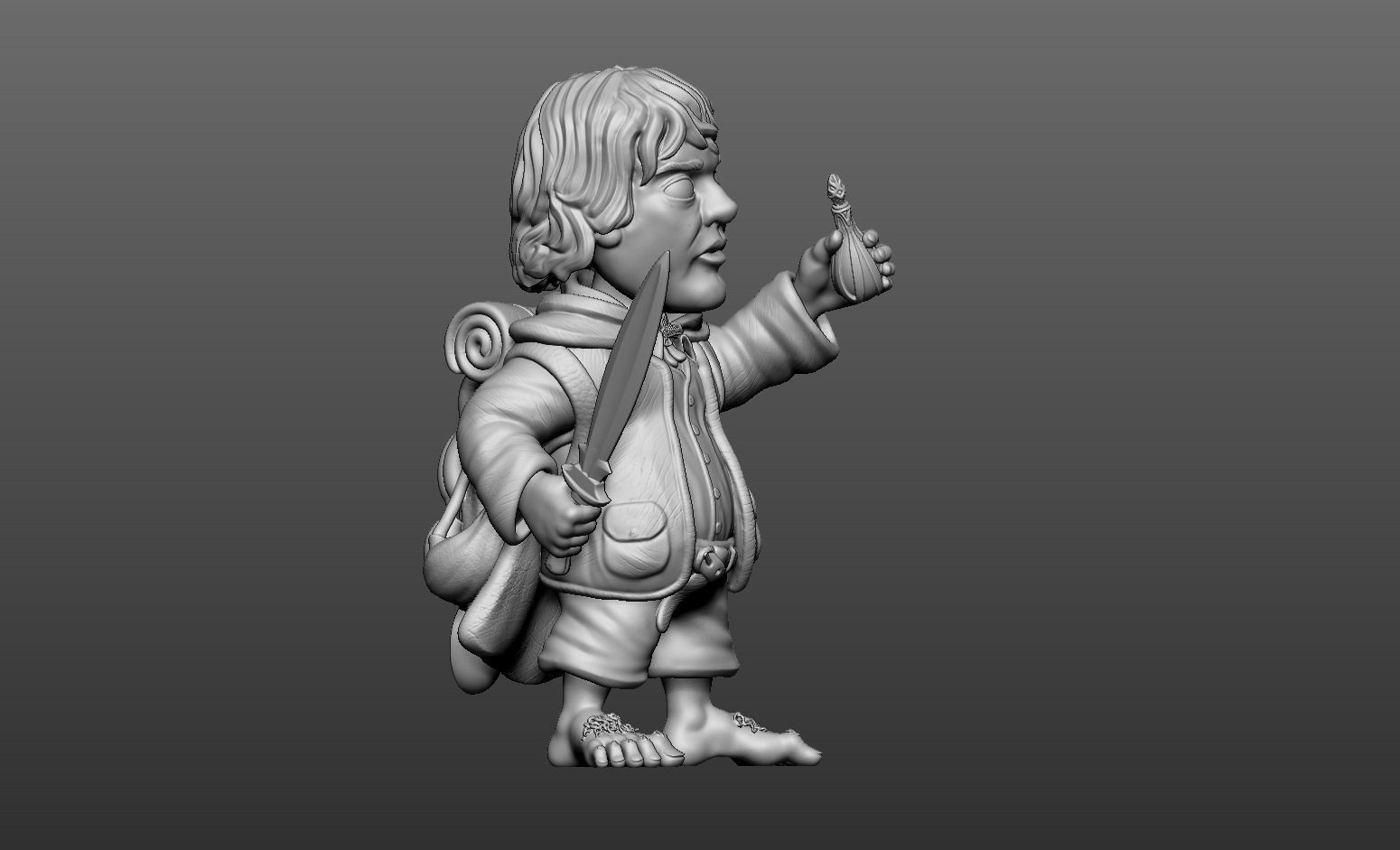 Samwise from Lord of the Rings - Cartoon Figure free 3D model 3D ...