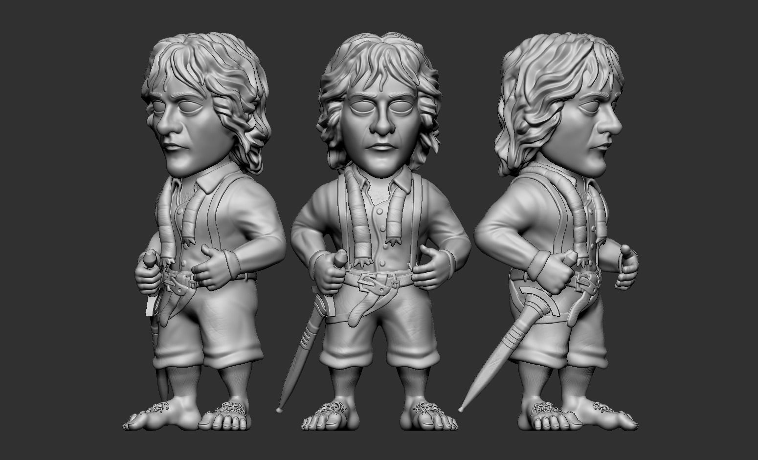 Pippin from Lord of the Rings - Cartoon Figure free 3D model 3D ...