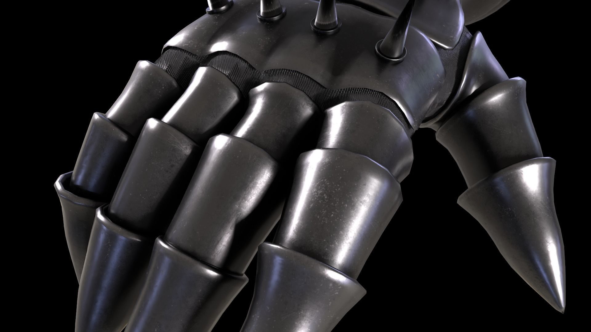 3D model dark fantasy medieval glove VR / AR / low-poly | CGTrader