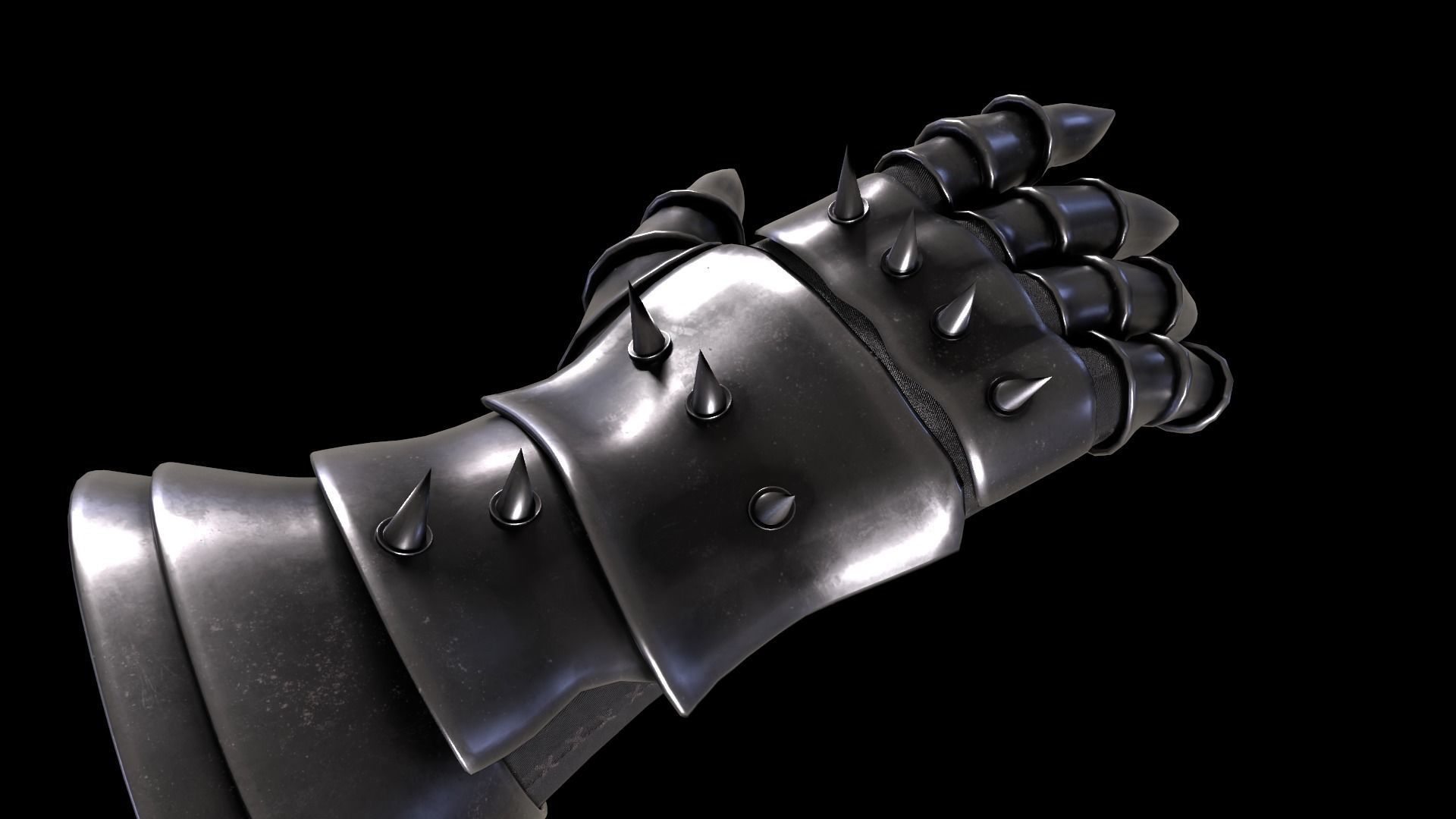 3D model dark fantasy medieval glove VR / AR / low-poly | CGTrader