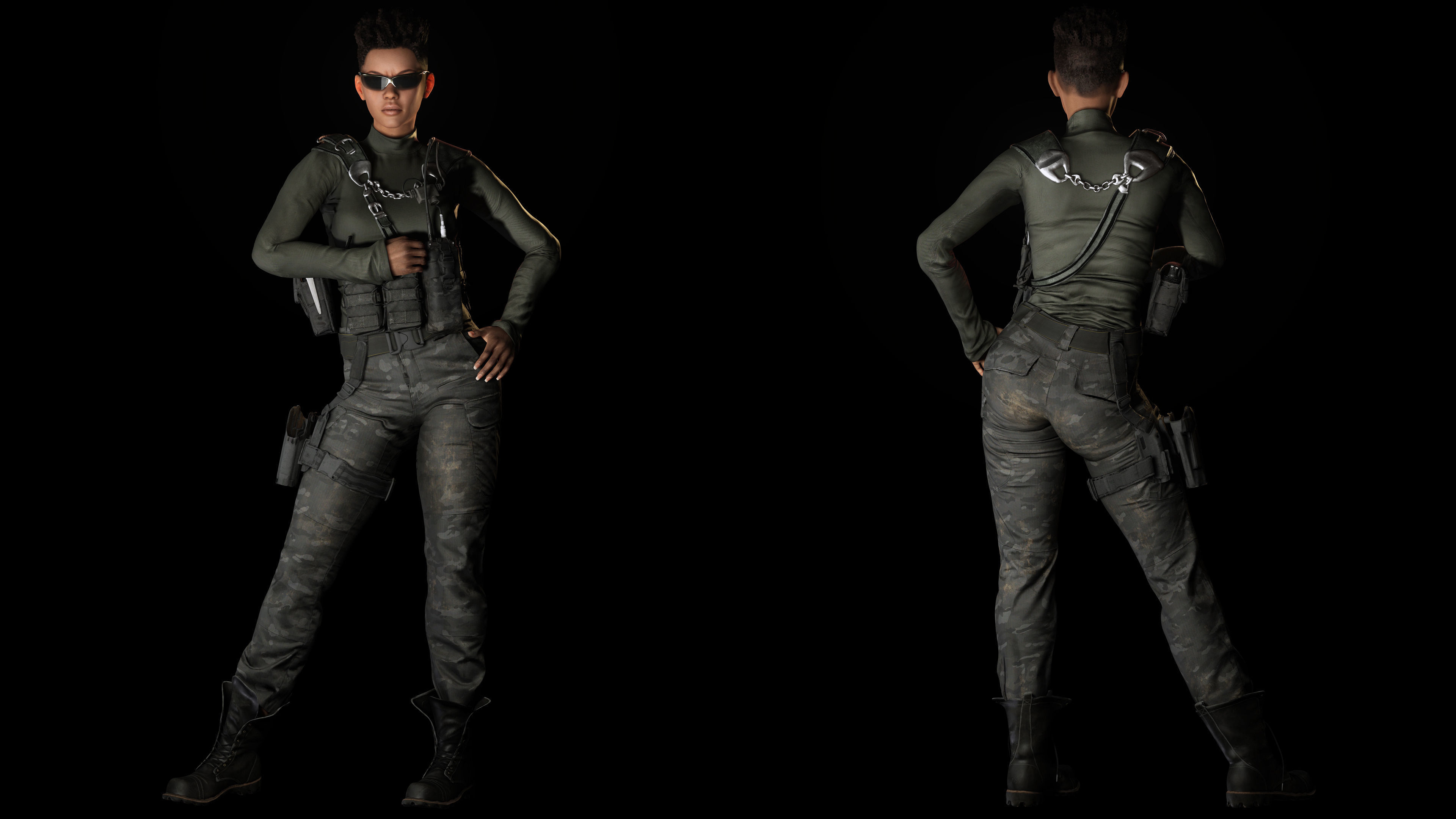 3D model Raven Steele -Warrior Queen of the Frontlin VR / AR / low-poly | CGTrader