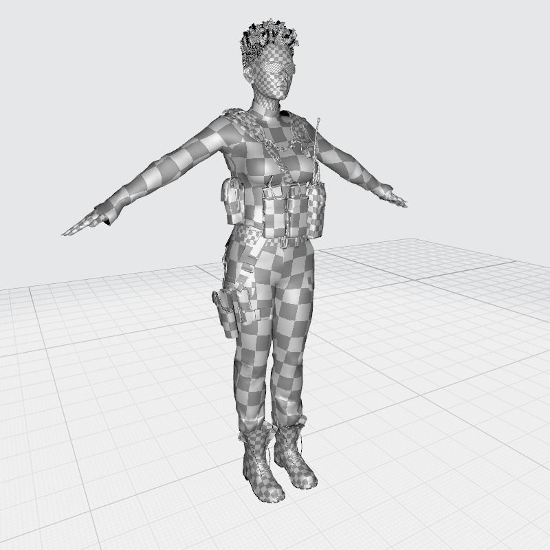 3D model Raven Steele -Warrior Queen of the Frontlin VR / AR / low-poly | CGTrader