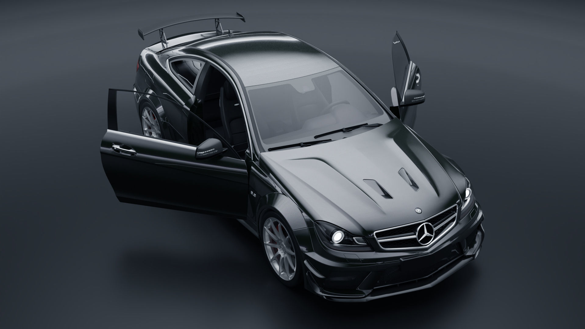 3D model Mercedes Benz C63 AMG Black Series VR / AR / low-poly | CGTrader