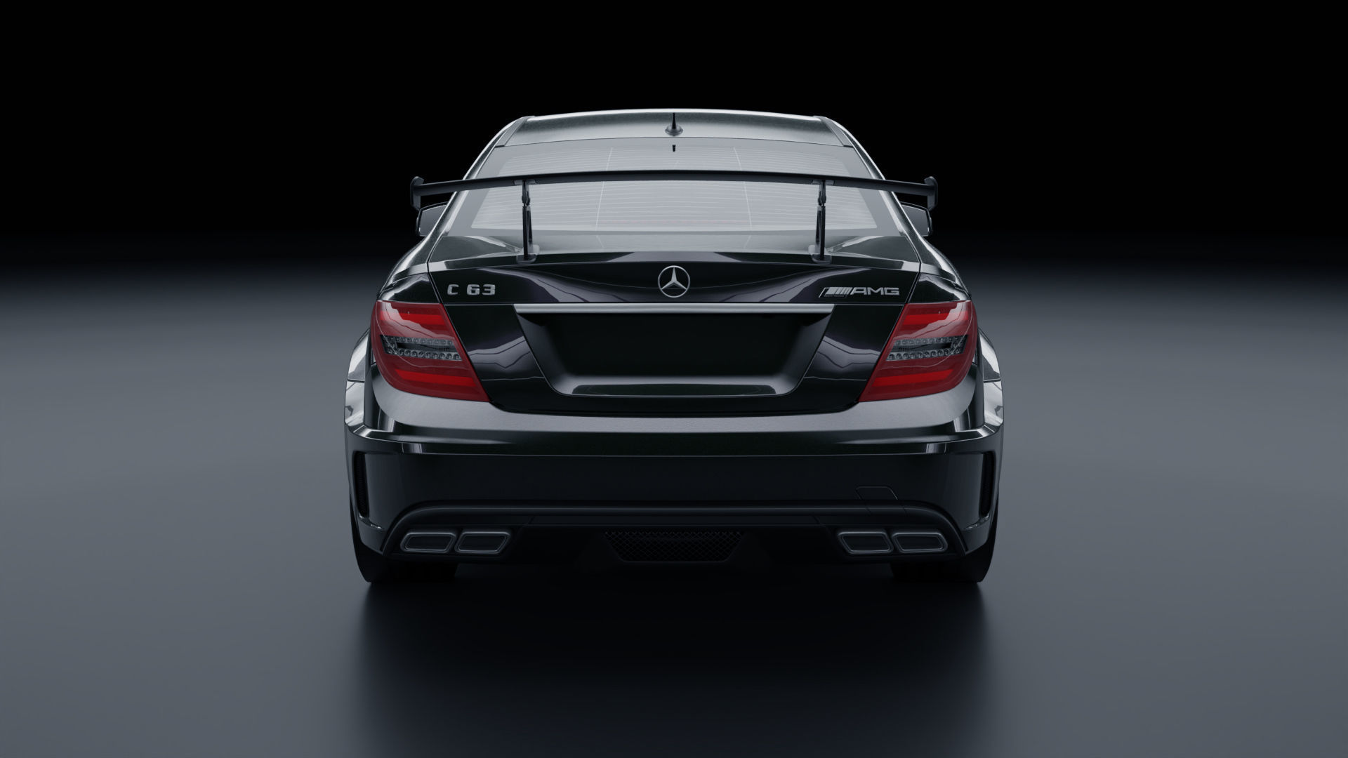 3D model Mercedes Benz C63 AMG Black Series VR / AR / low-poly | CGTrader