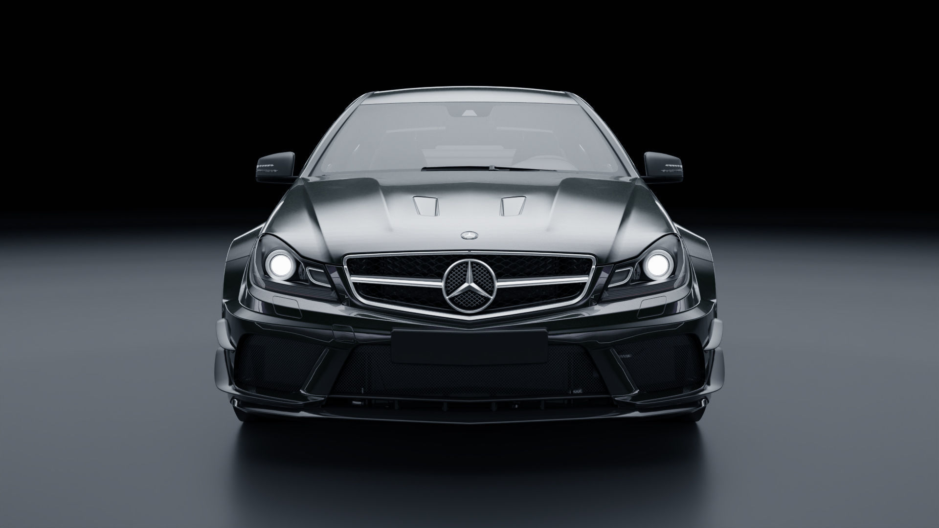 3D model Mercedes Benz C63 AMG Black Series VR / AR / low-poly | CGTrader