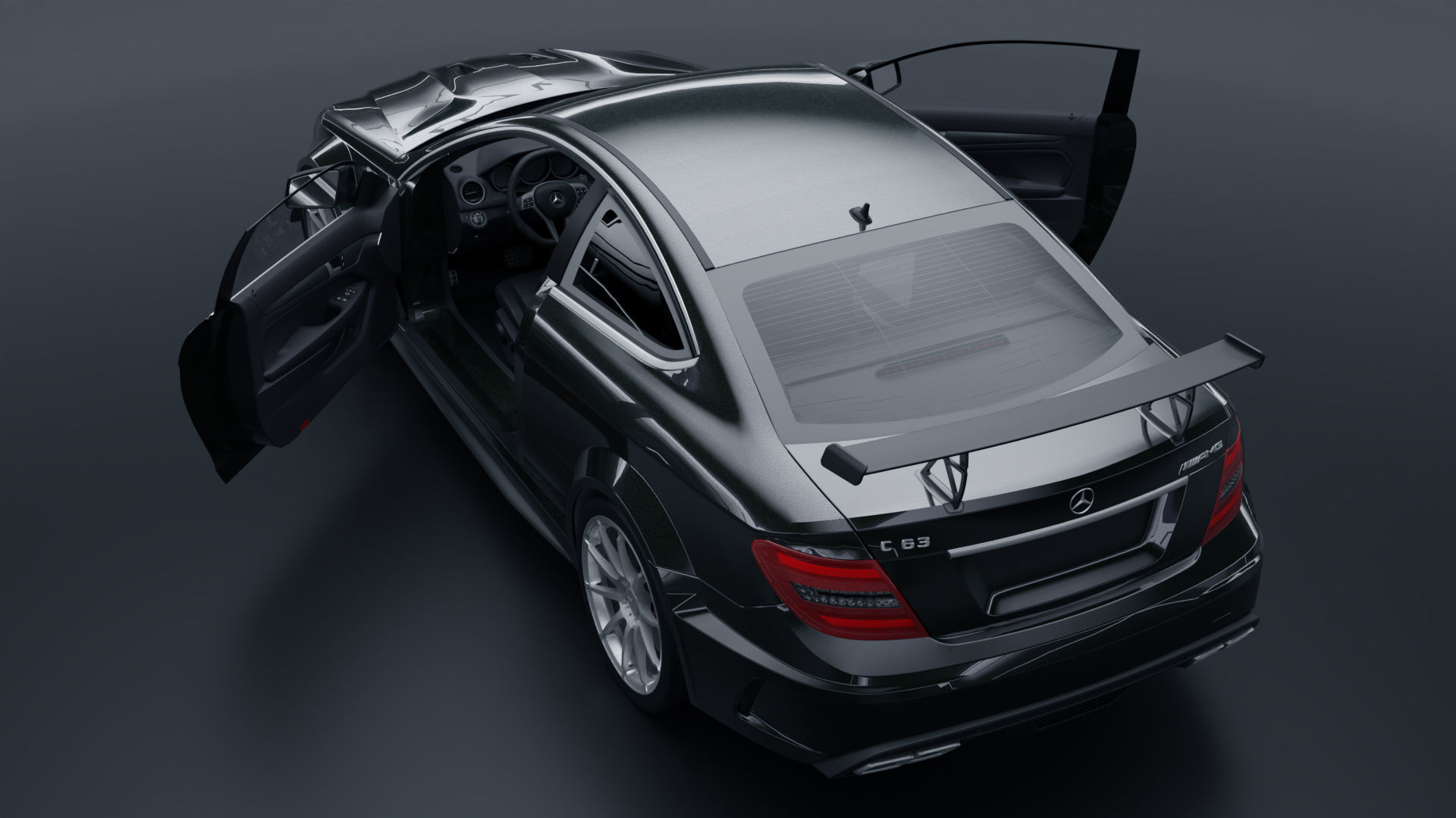 3D model Mercedes Benz C63 AMG Black Series VR / AR / low-poly | CGTrader