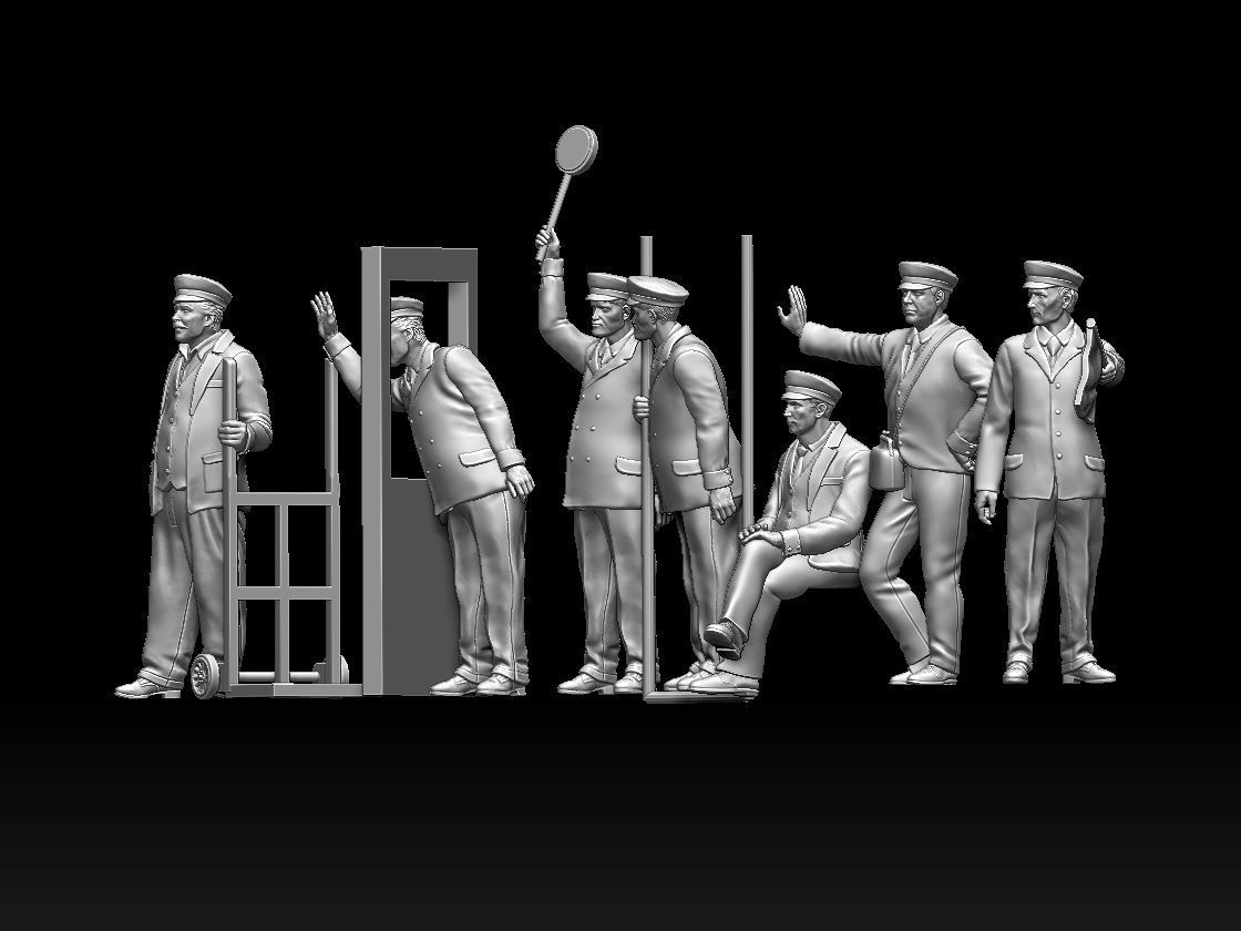 staff railroad 3D model 3D printable | CGTrader