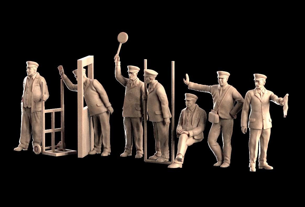 staff railroad 3D model 3D printable | CGTrader