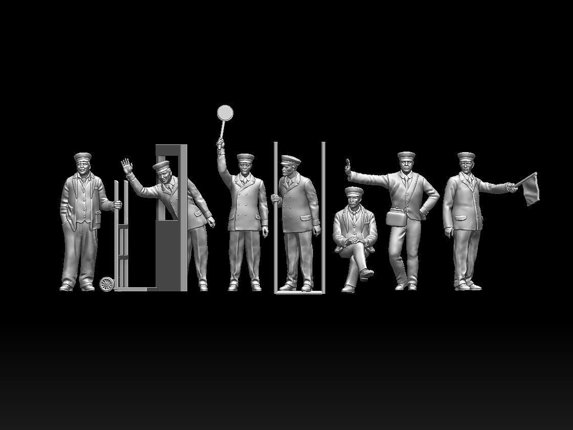 staff railroad 3D model 3D printable | CGTrader