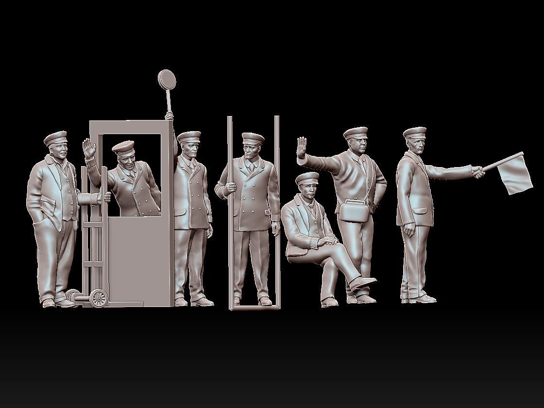 staff railroad 3D model 3D printable | CGTrader