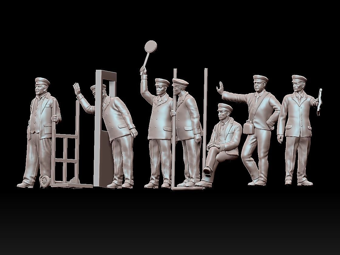 staff railroad 3D model 3D printable | CGTrader