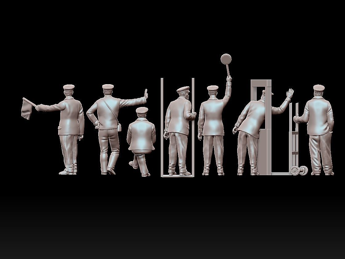 staff railroad 3D model 3D printable | CGTrader