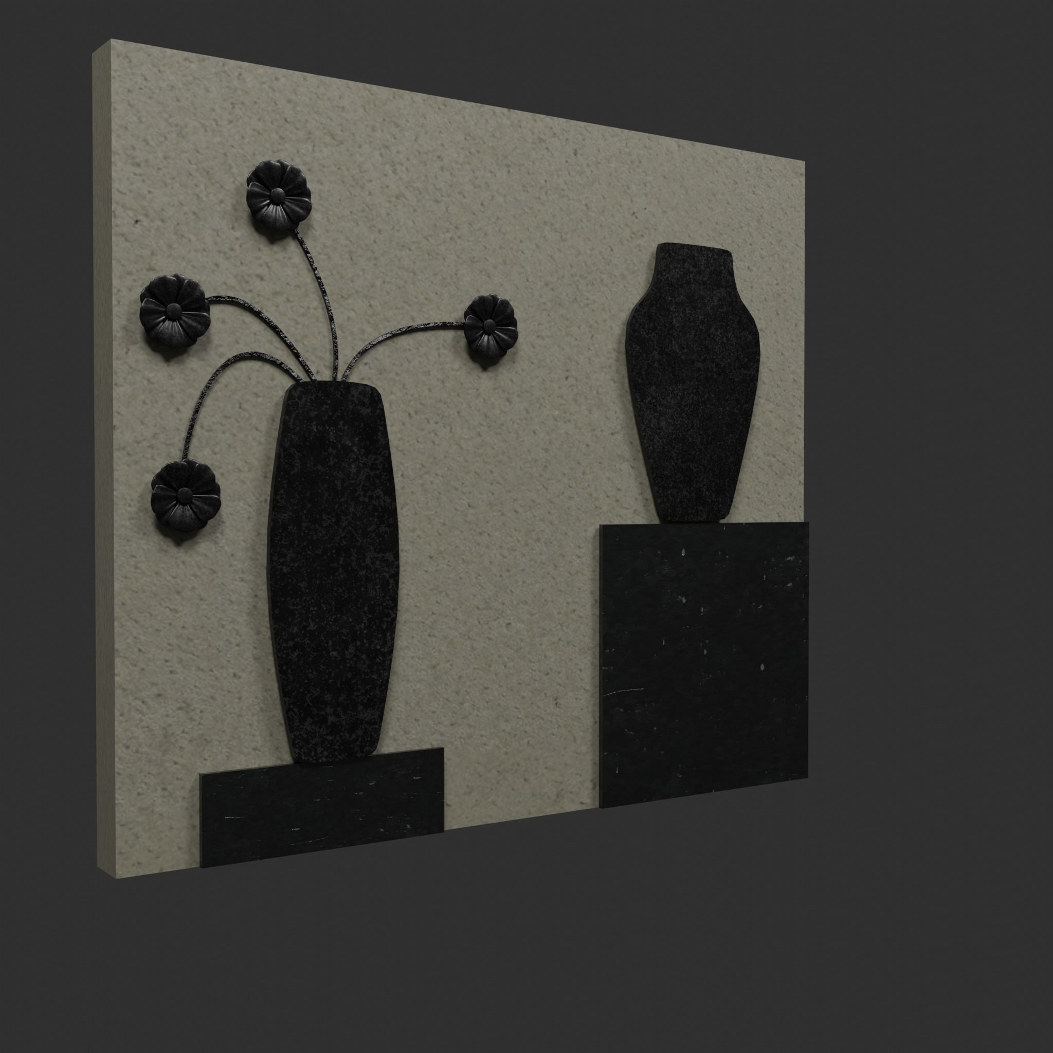 abstract leather portrait 3D model | CGTrader