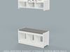 IKEA-INSPIRED PANGET STORAGE BENCH AND PANGET HAT AND COAT RACK 3D ...