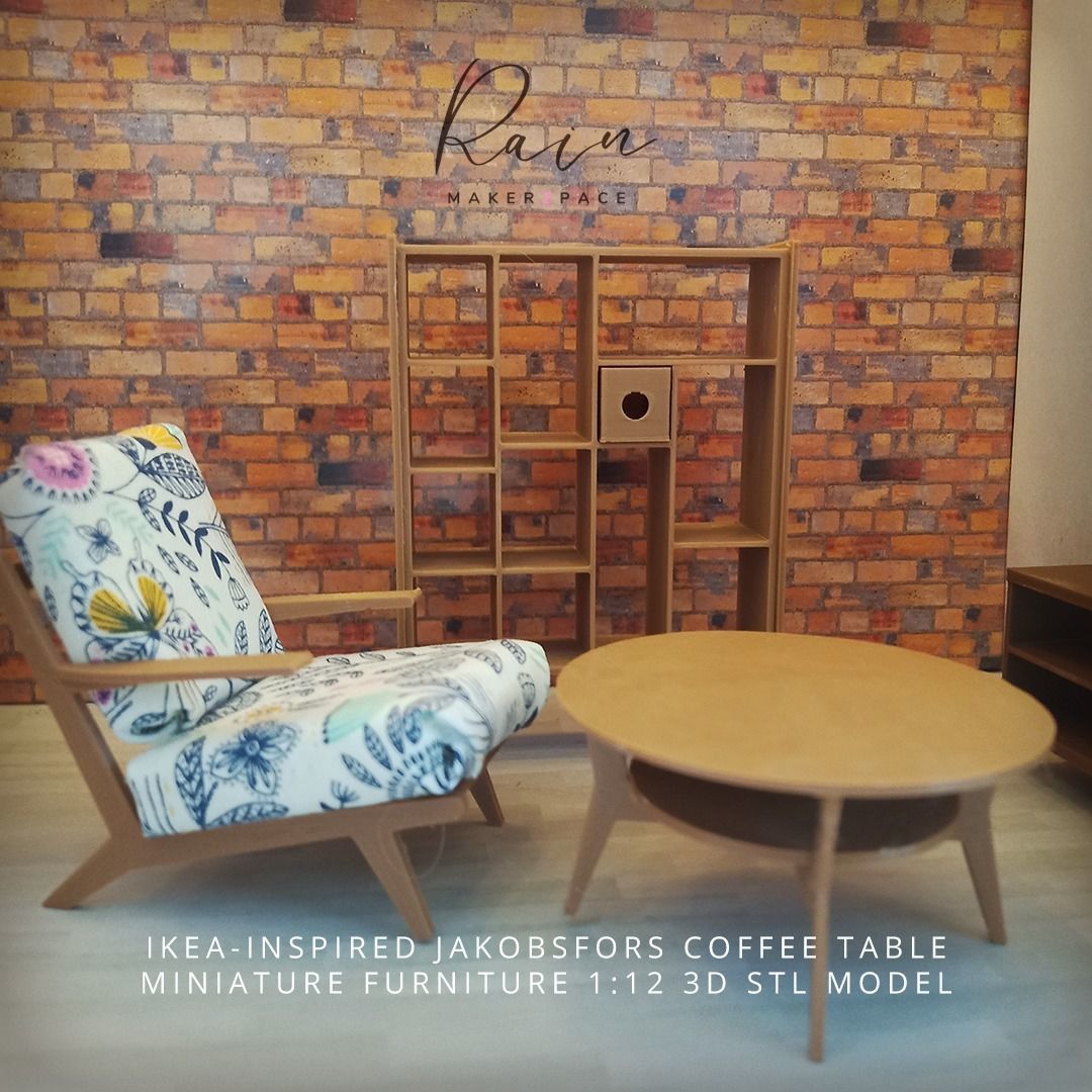 IKEA INSPIRED JAKOBSFORS Coffee Table Miniature 3D model 3D printable ...