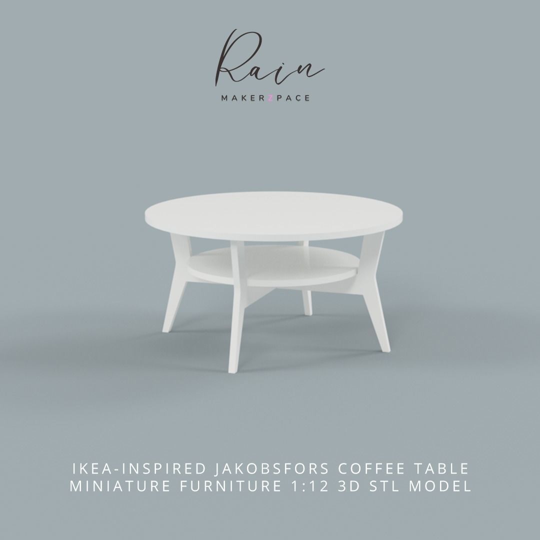 IKEA INSPIRED JAKOBSFORS Coffee Table Miniature 3D model 3D printable ...