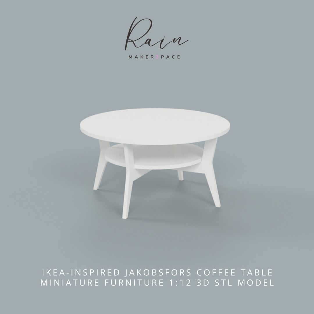 IKEA INSPIRED JAKOBSFORS Coffee Table Miniature 3D model 3D printable ...