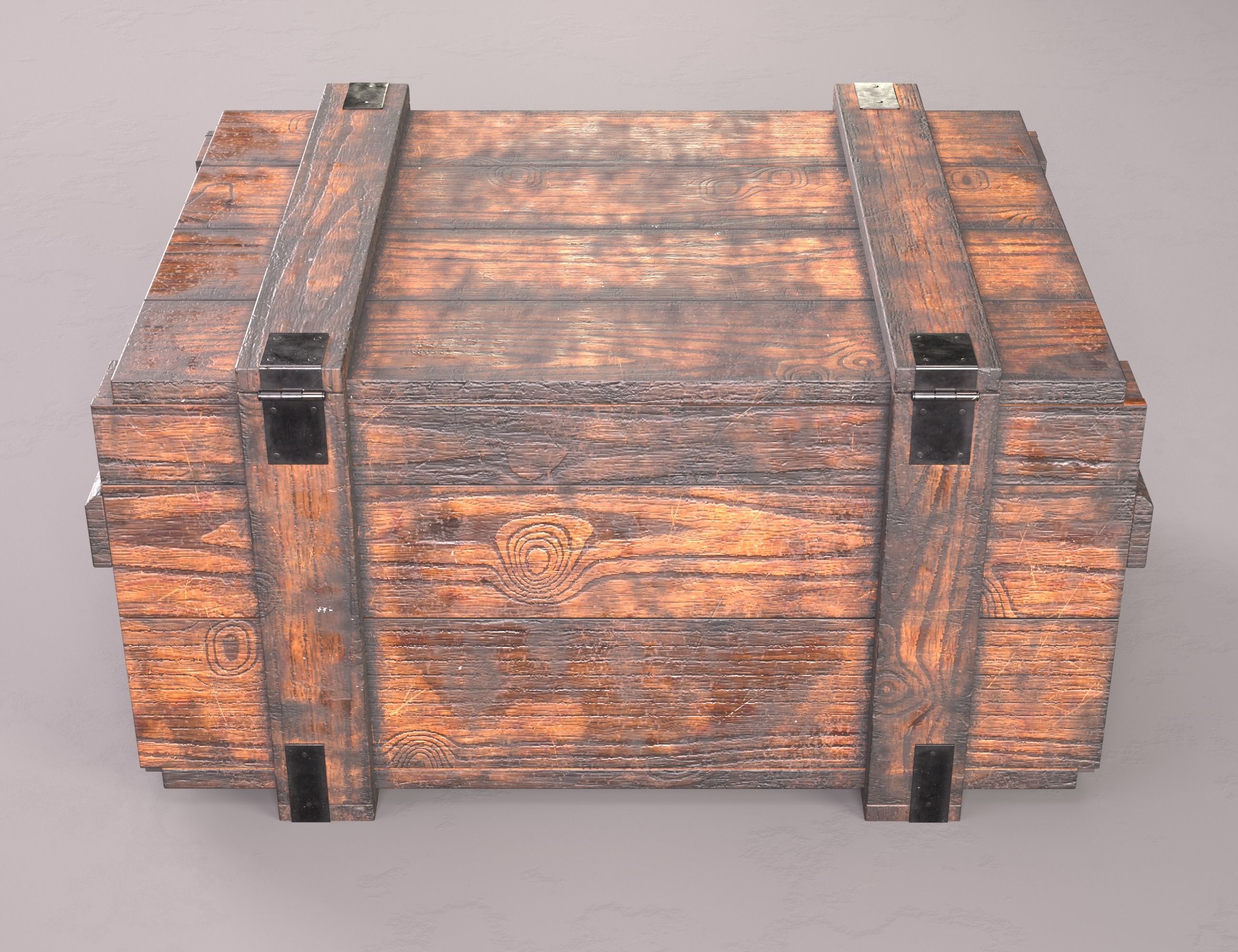 3D model Industrial wooden box VR / AR / low-poly | CGTrader