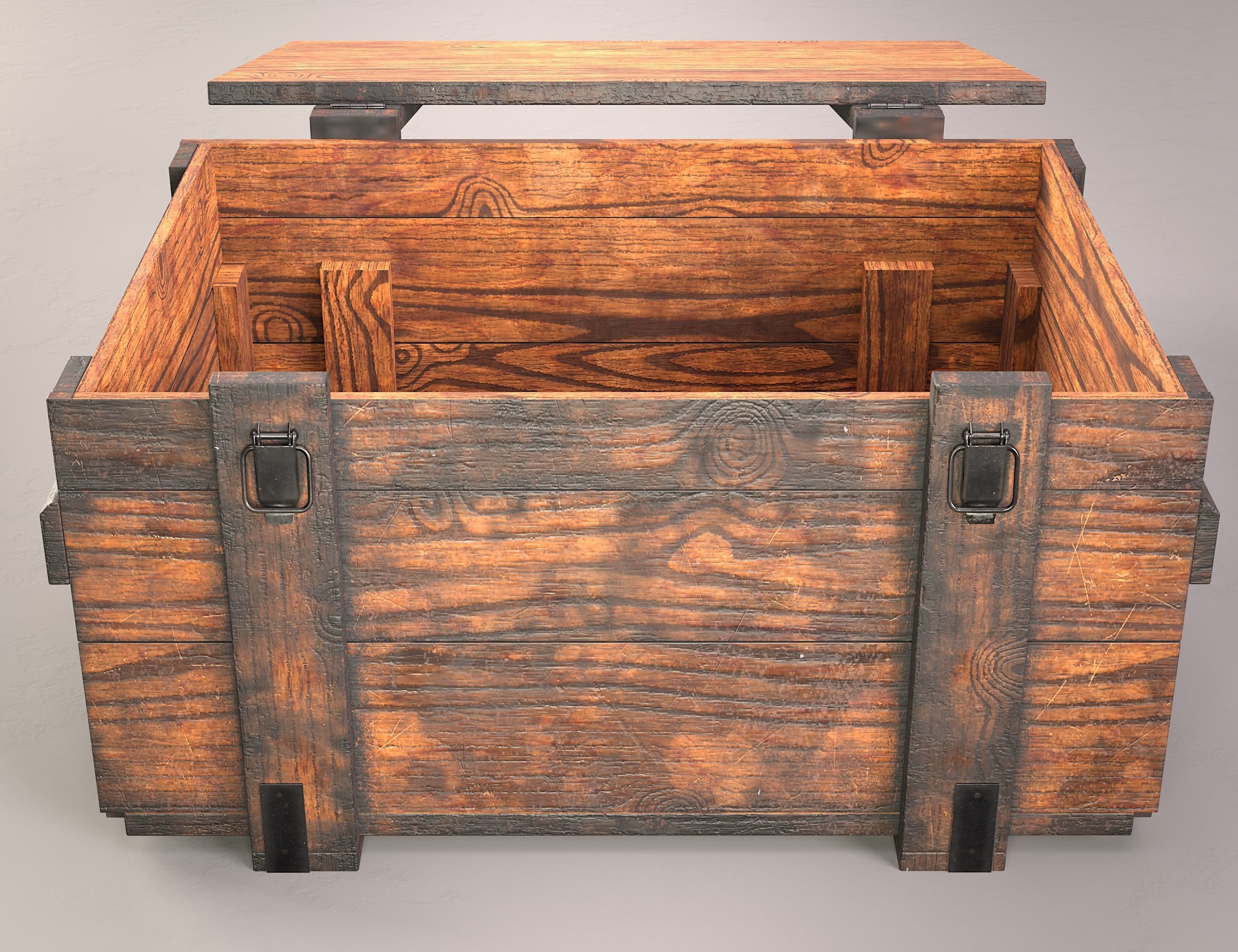 3D model Industrial wooden box VR / AR / low-poly | CGTrader