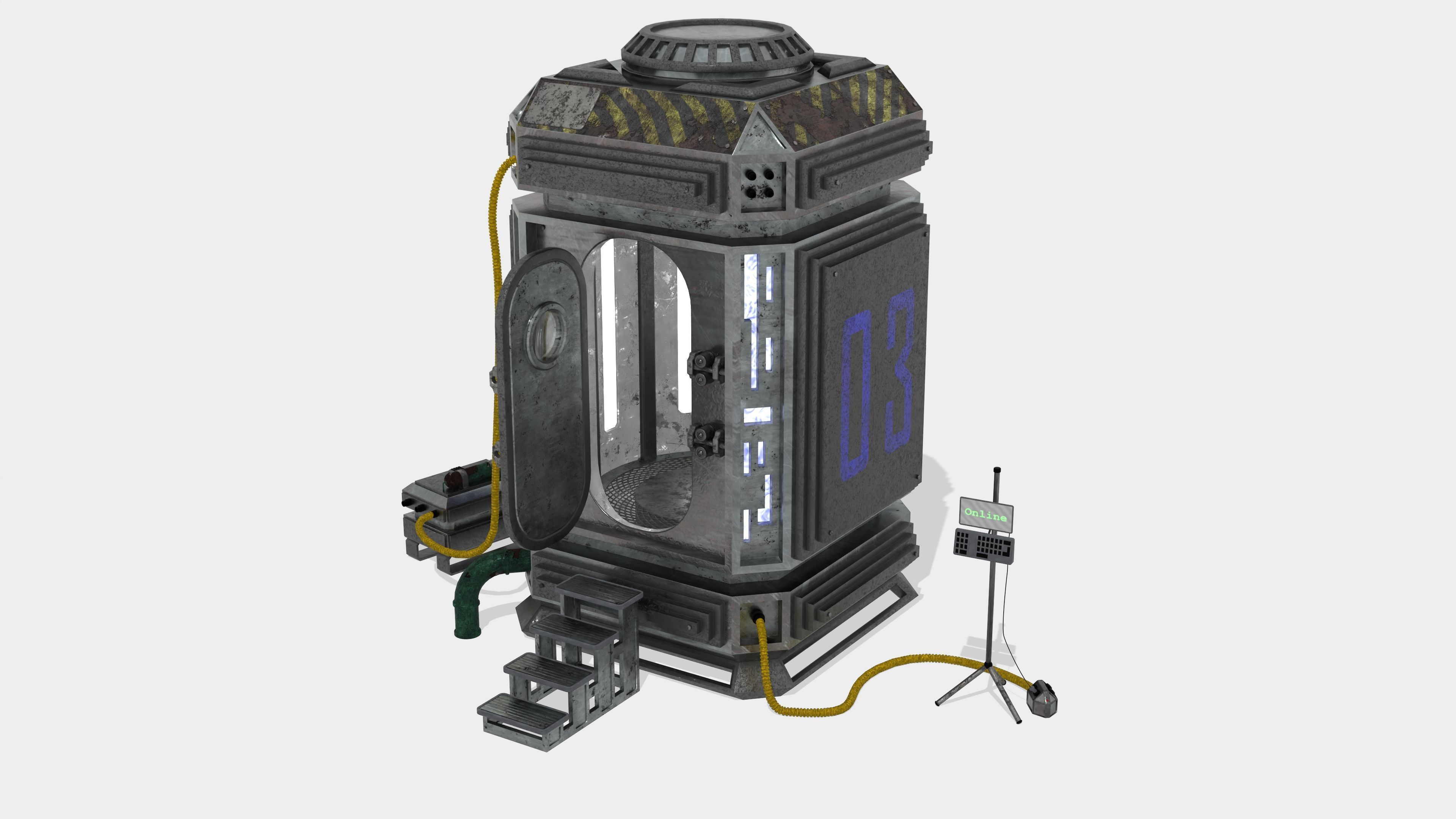 Experiment Chamber 3D model | CGTrader