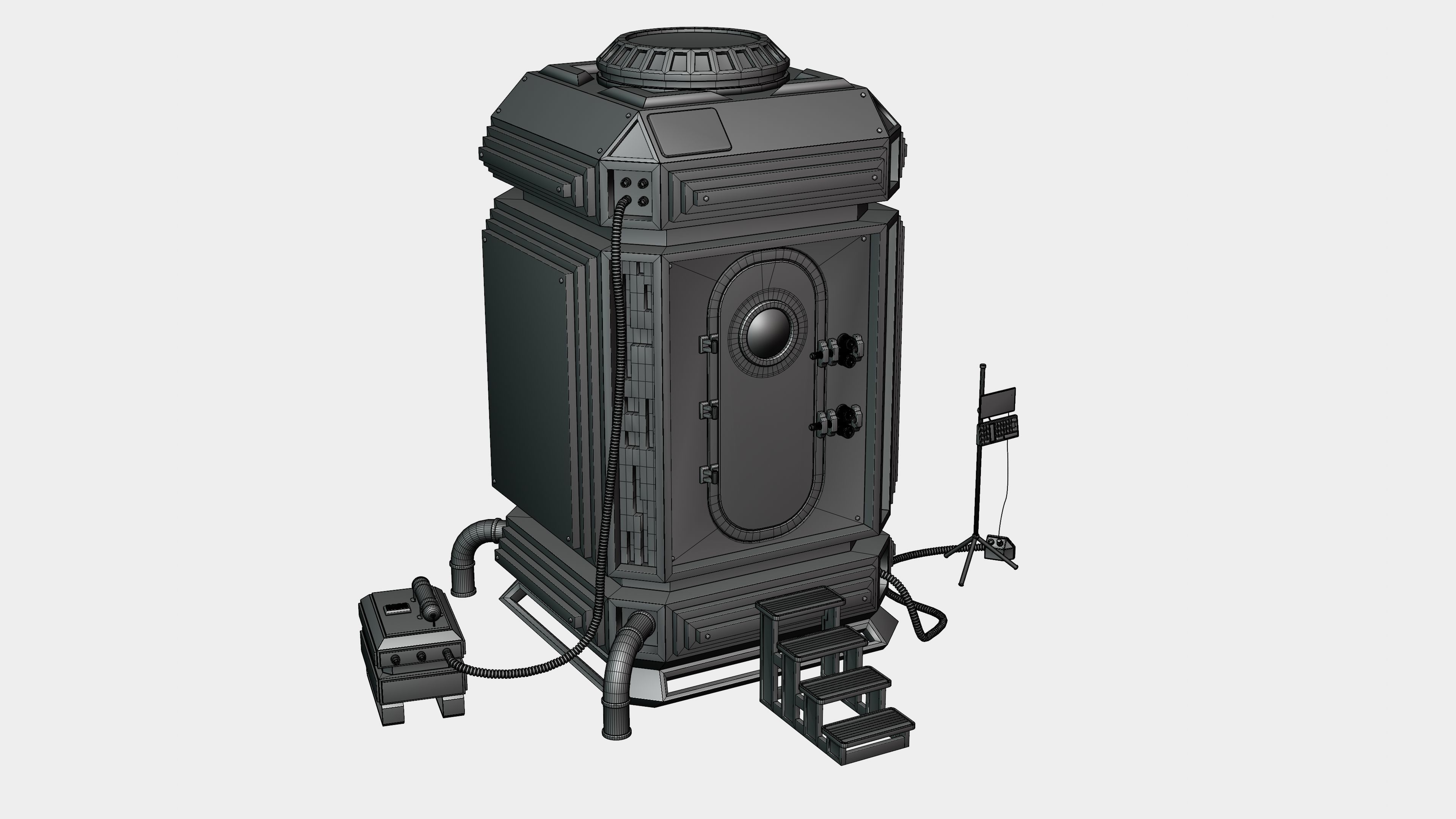 Experiment Chamber 3D model | CGTrader