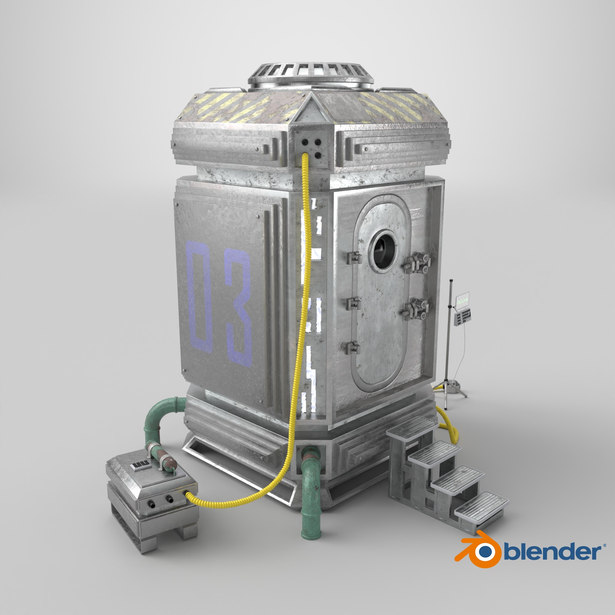 Experiment Chamber 3D model | CGTrader