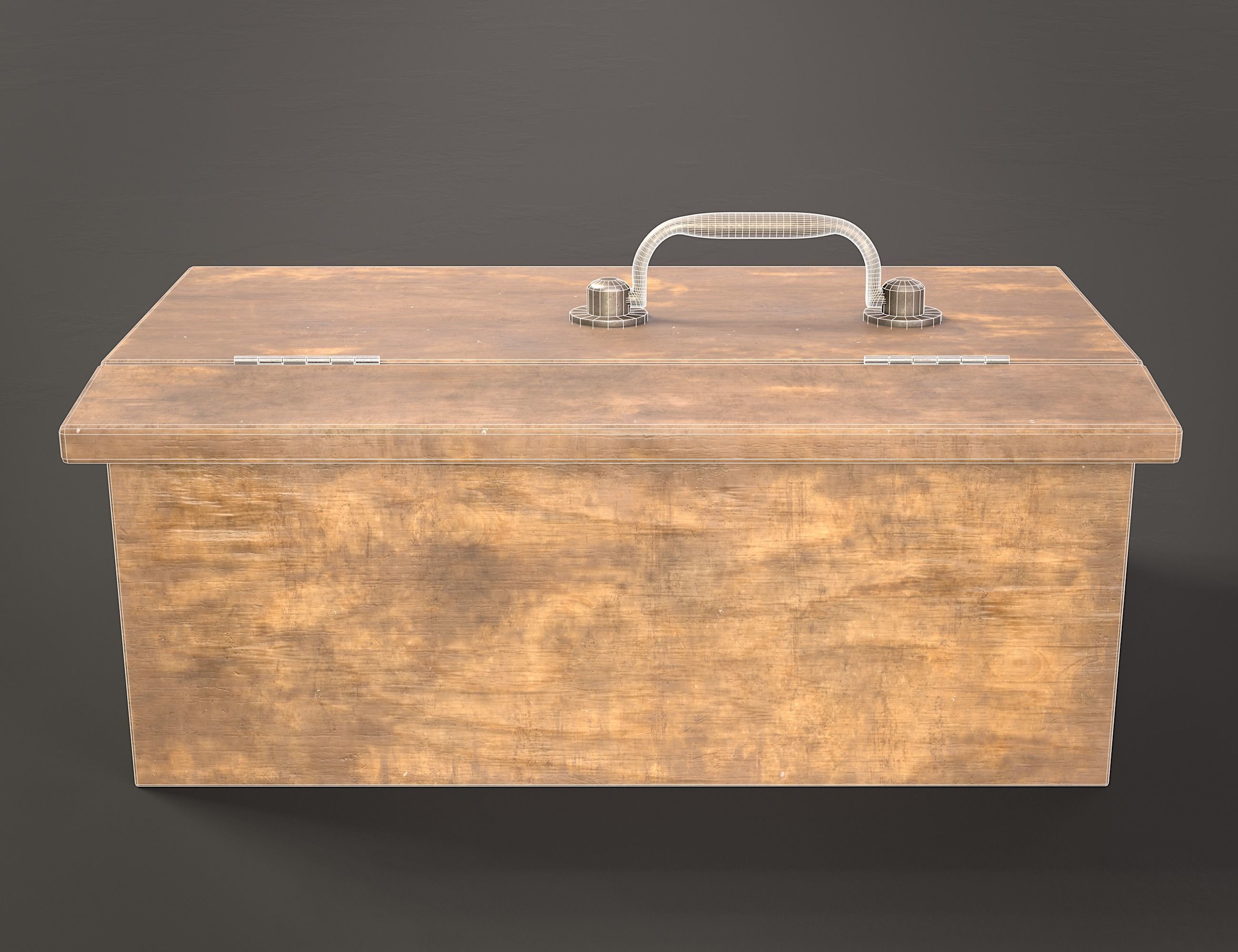 3D model Vintage wooden secretary box VR / AR / low-poly | CGTrader
