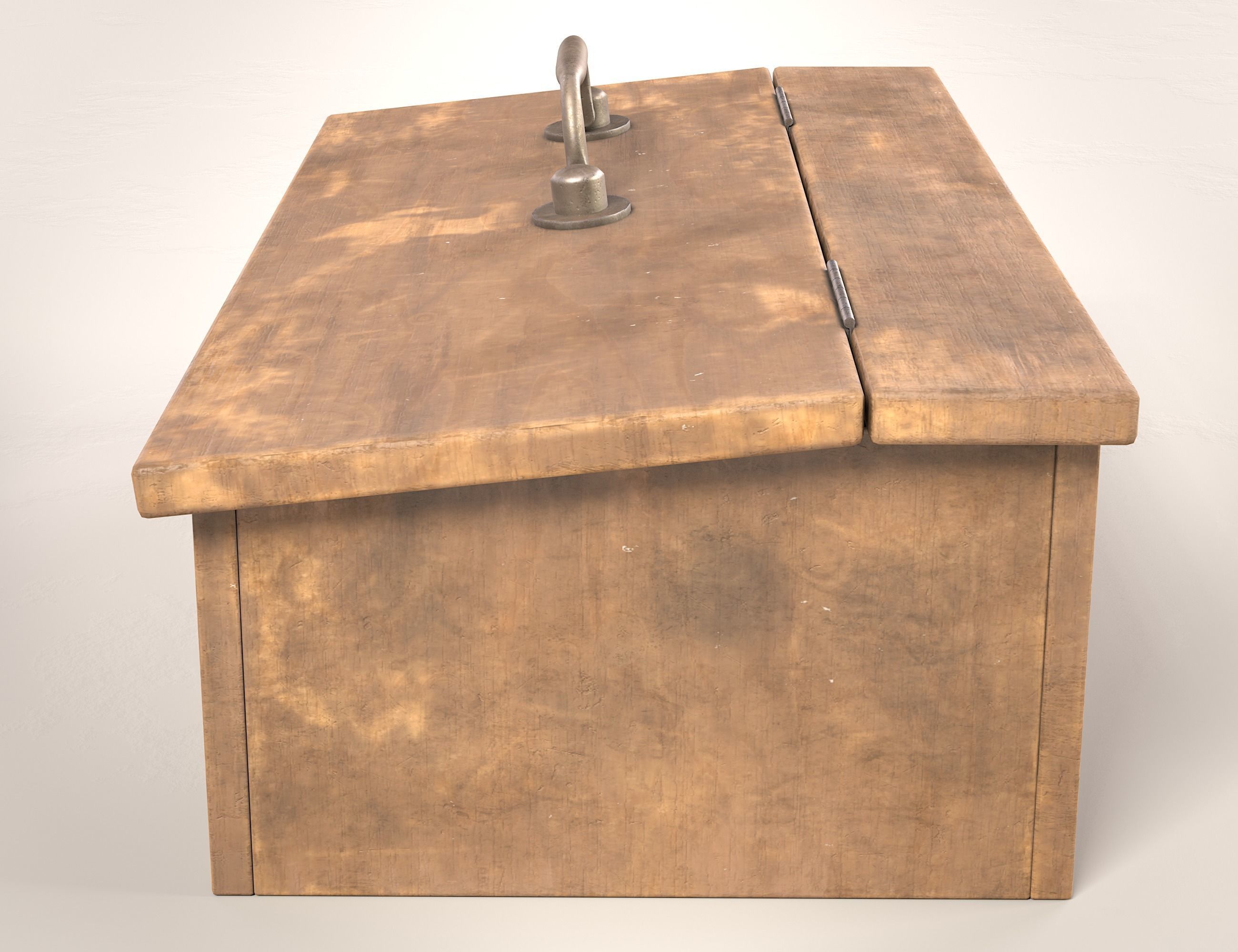 3D model Vintage wooden secretary box VR / AR / low-poly | CGTrader