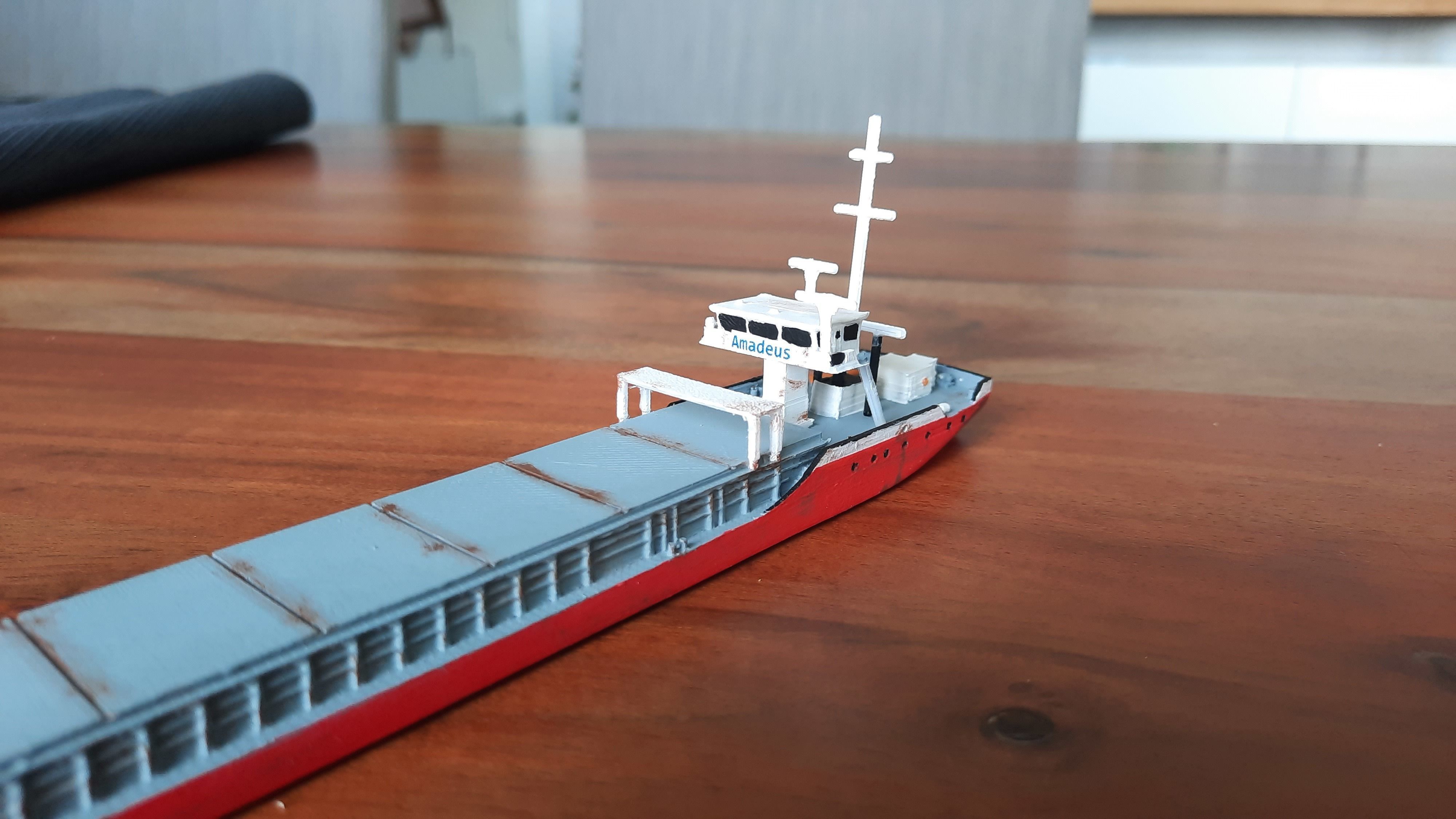 COASTAL CARGO SHIP WATERLINE MODEL - 3D MODEL FOR PRINTING 3D model 3D ...