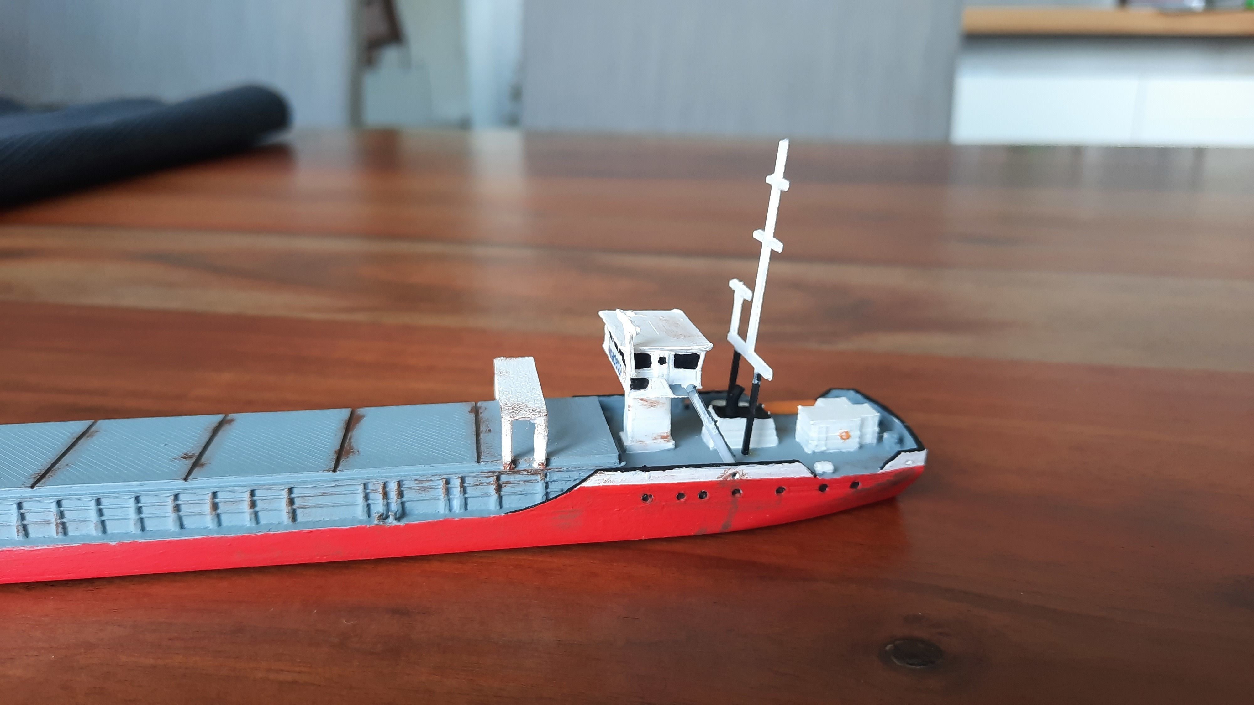 COASTAL CARGO SHIP WATERLINE MODEL - 3D MODEL FOR PRINTING 3D model 3D ...