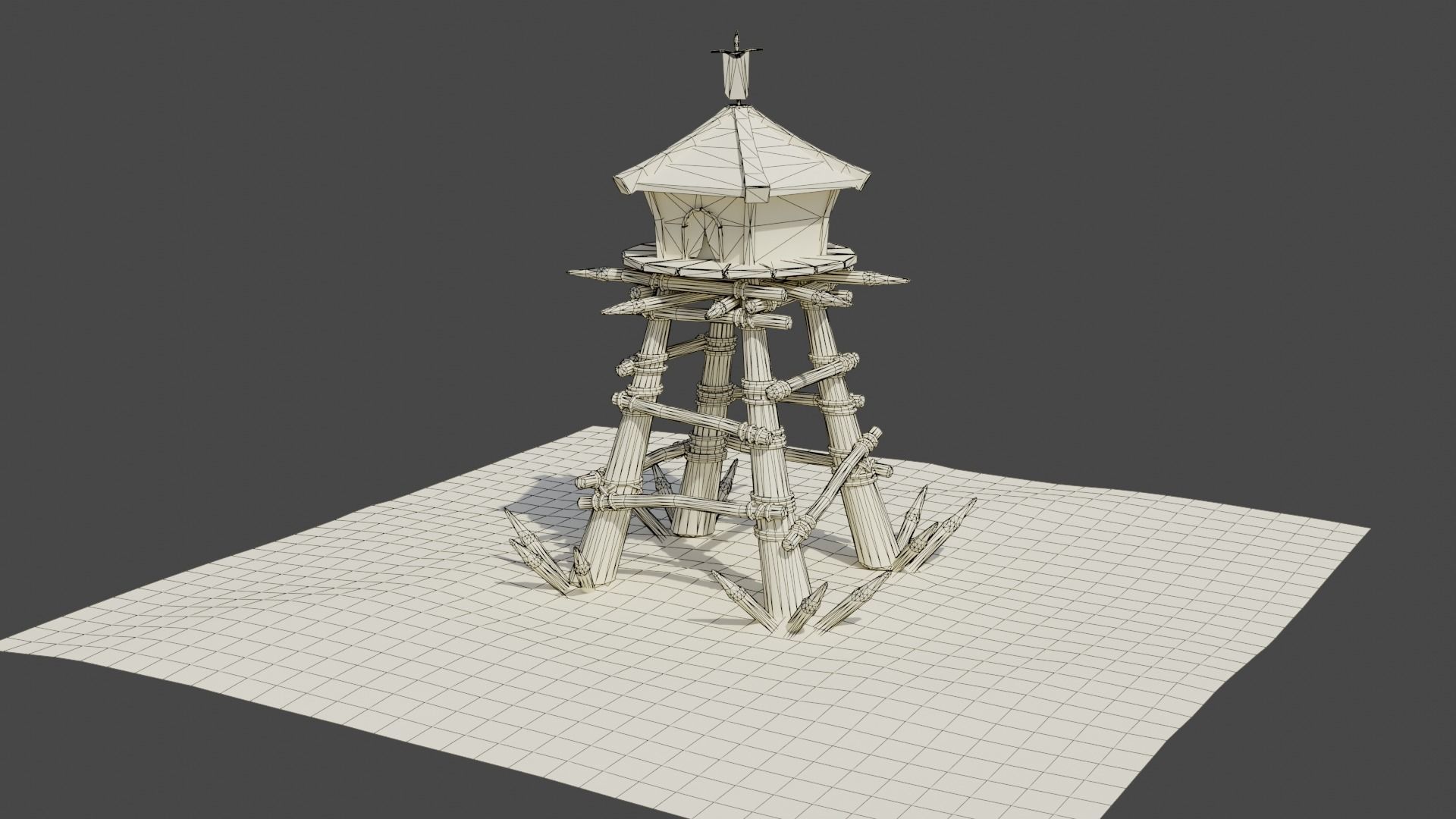 3D model Stylized Watchtower VR / AR / low-poly | CGTrader