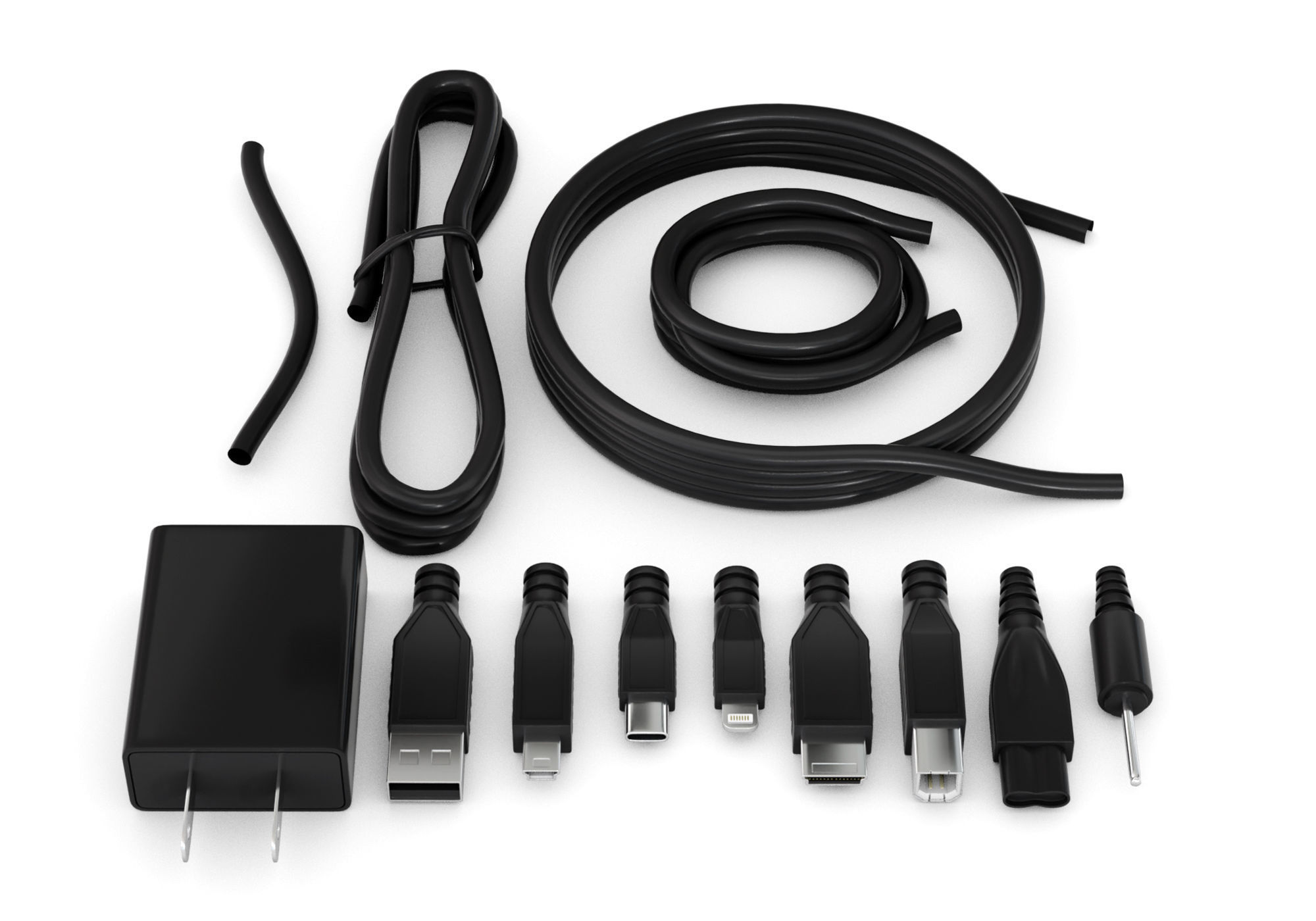 USB Cables and Connections 3D model | CGTrader