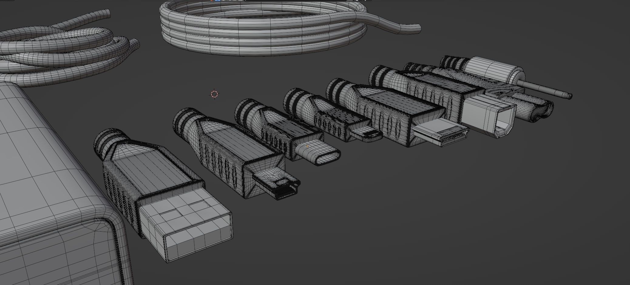 USB Cables and Connections 3D model | CGTrader