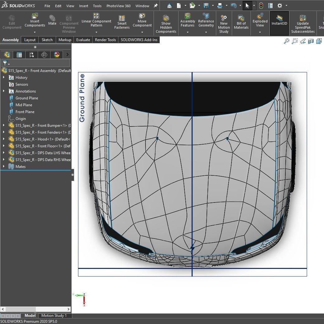 S15 Spec R Front Assembly Exterior Surfaces - 3D Laser-Scanned 3D model ...