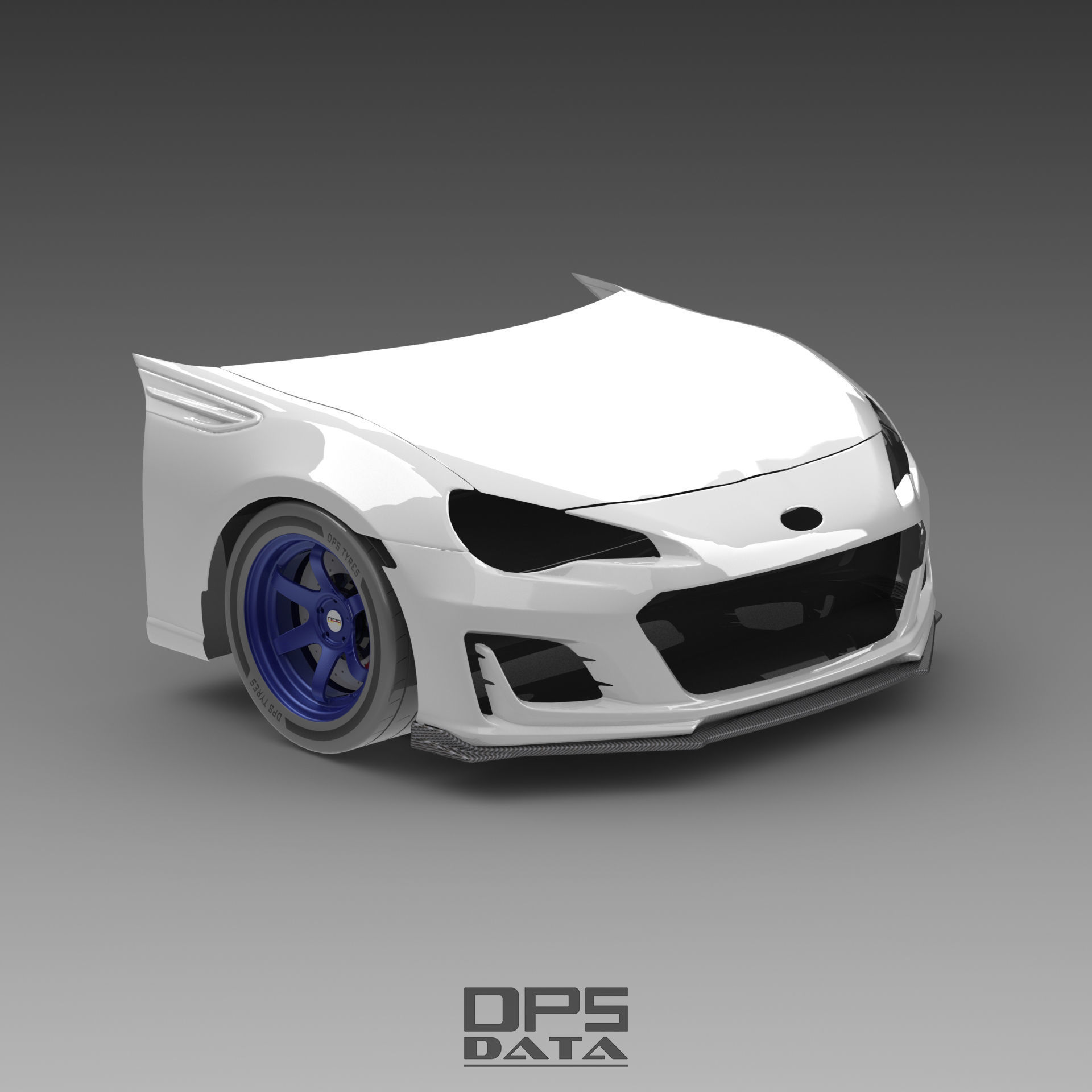 BRZ ZC6 Front Assembly Exterior Surface - 3D Laser-Scanned 3D model ...