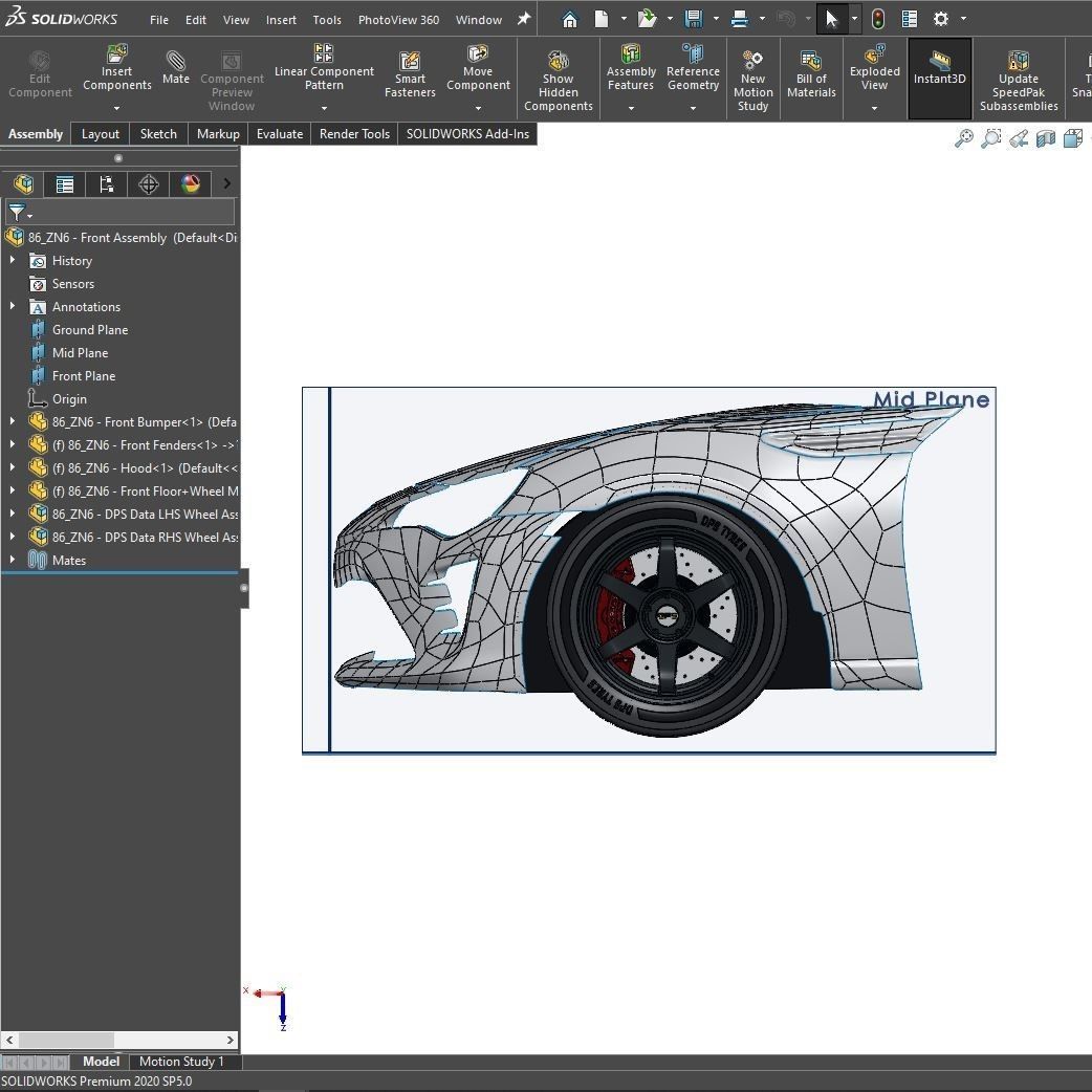 86 ZN6 Front Assembly Exterior Surfaces - 3D Laser-Scanned 3D model ...