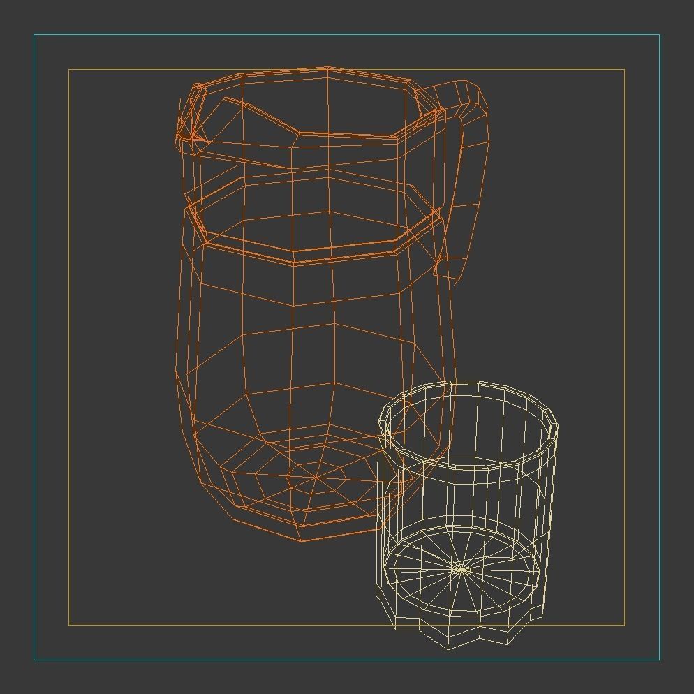Pitcher and Glass 3D model | CGTrader