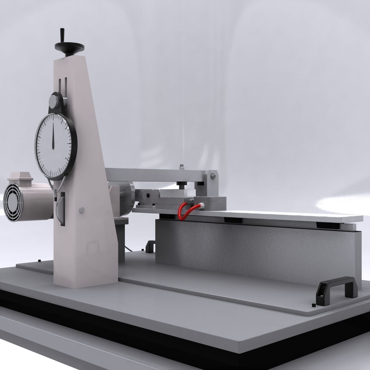 Tribometer table with machine 3D model animated rigged | CGTrader