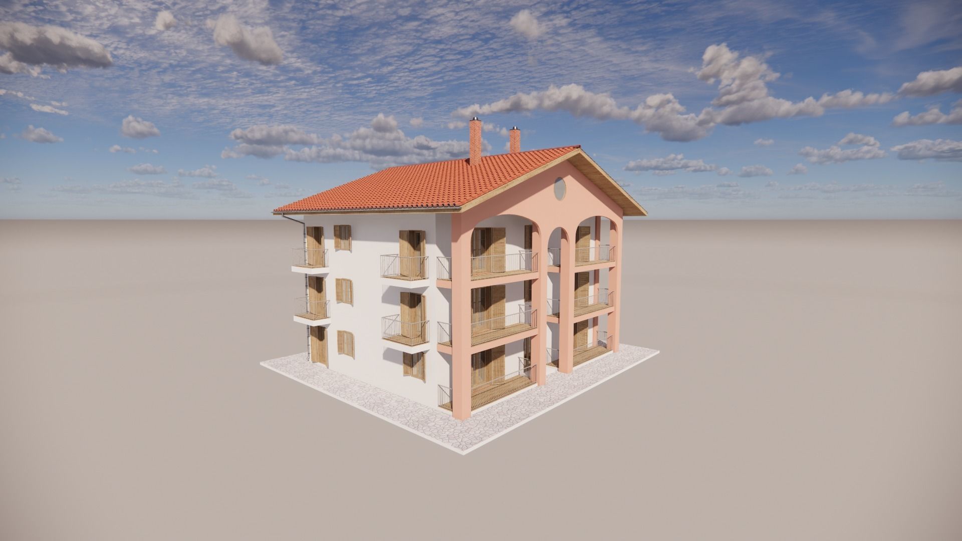 Italian residential House 3D model | CGTrader