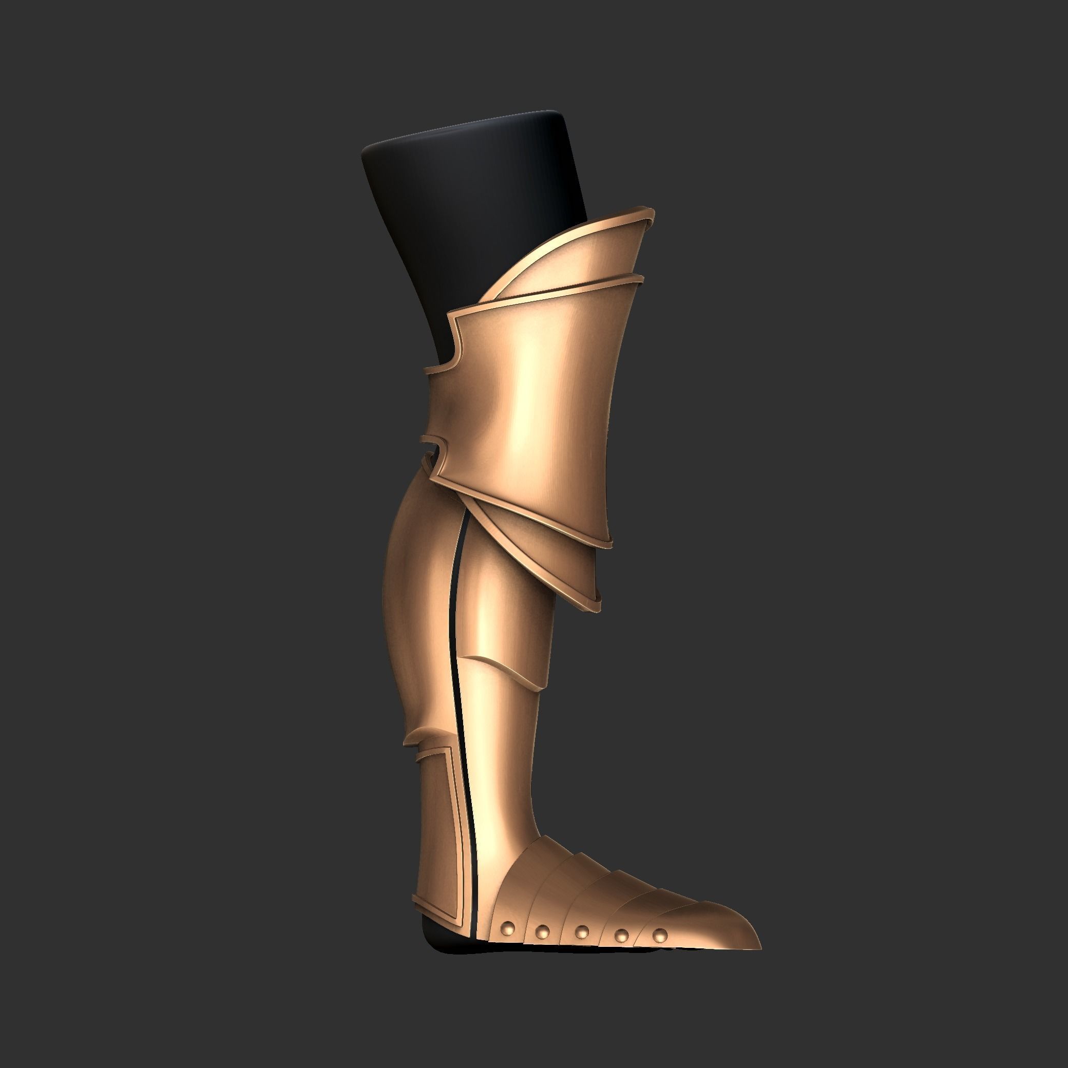 3D model Leg Armor Highpoly and Lowpoly With UVs Vol 1 VR / AR / low ...