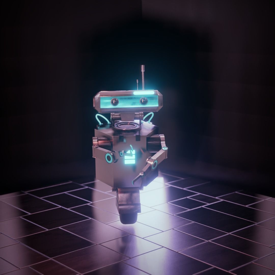 3d Sci Fi Worker Robot In Blender 3d Model Animated Cgtrader 