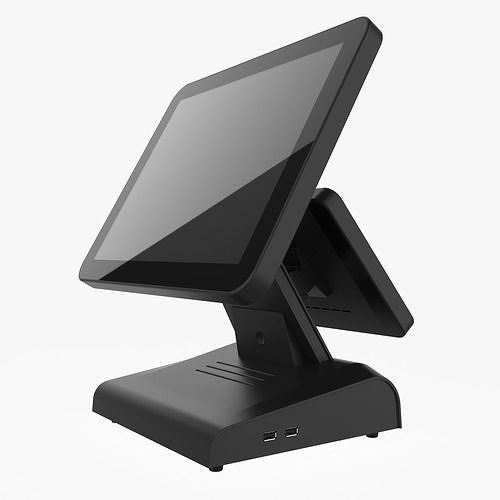 POS terminal monitor 1619D 3D model | CGTrader