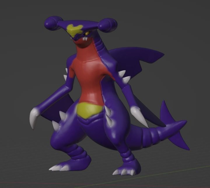 Garchomp 3D model 3D printable | CGTrader