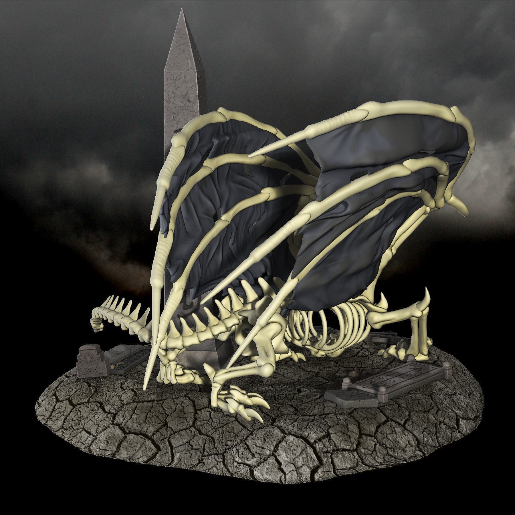 Heroes 3 Skeleton Bone Dragon model for 3d printing 3D model 3D printable | CGTrader