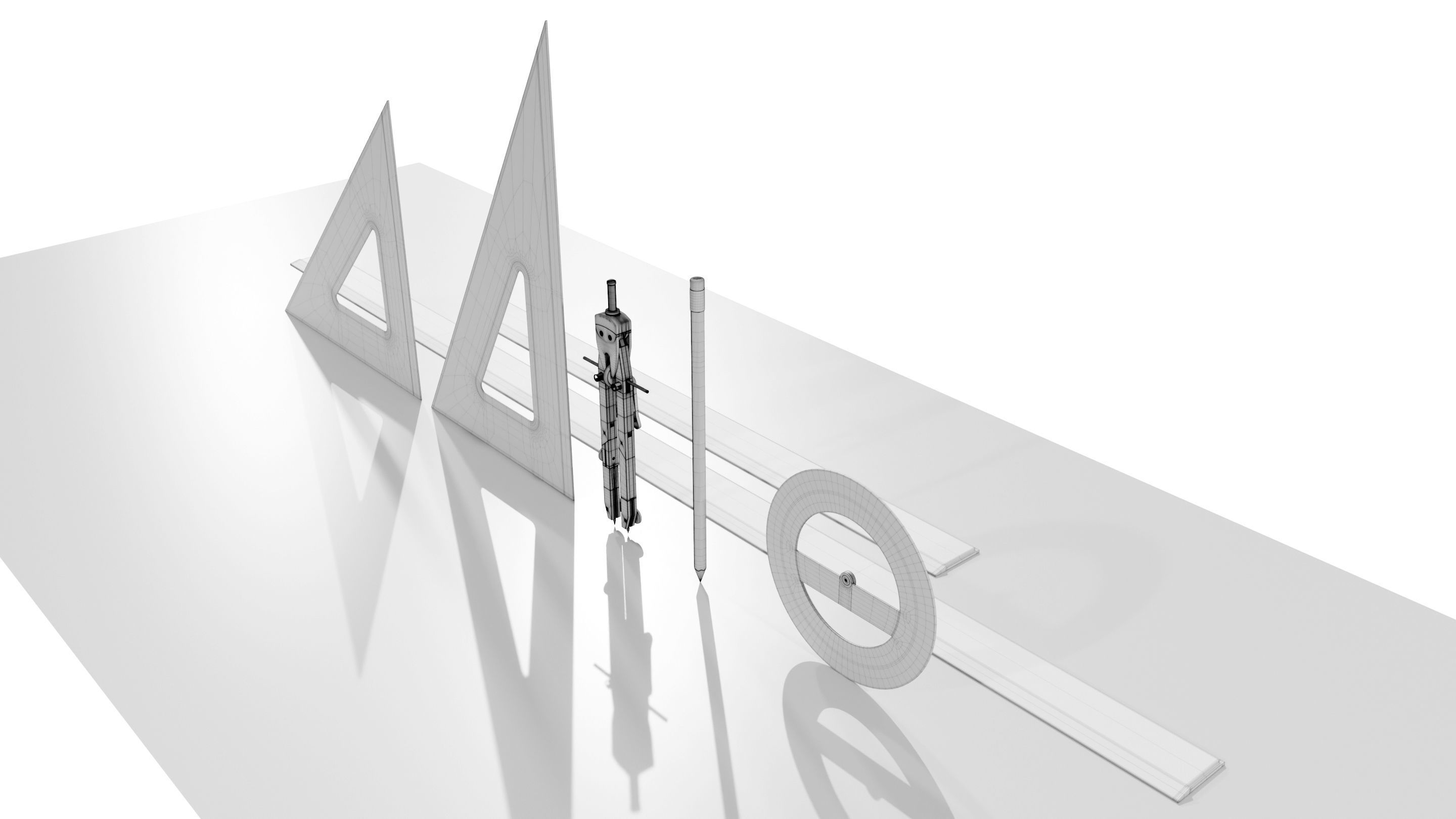 Technical Drawing Tools 3D model | CGTrader