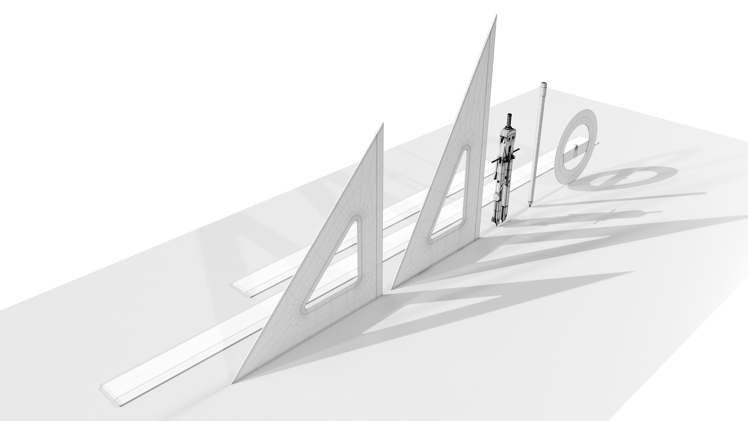 Technical Drawing Tools 3D model | CGTrader