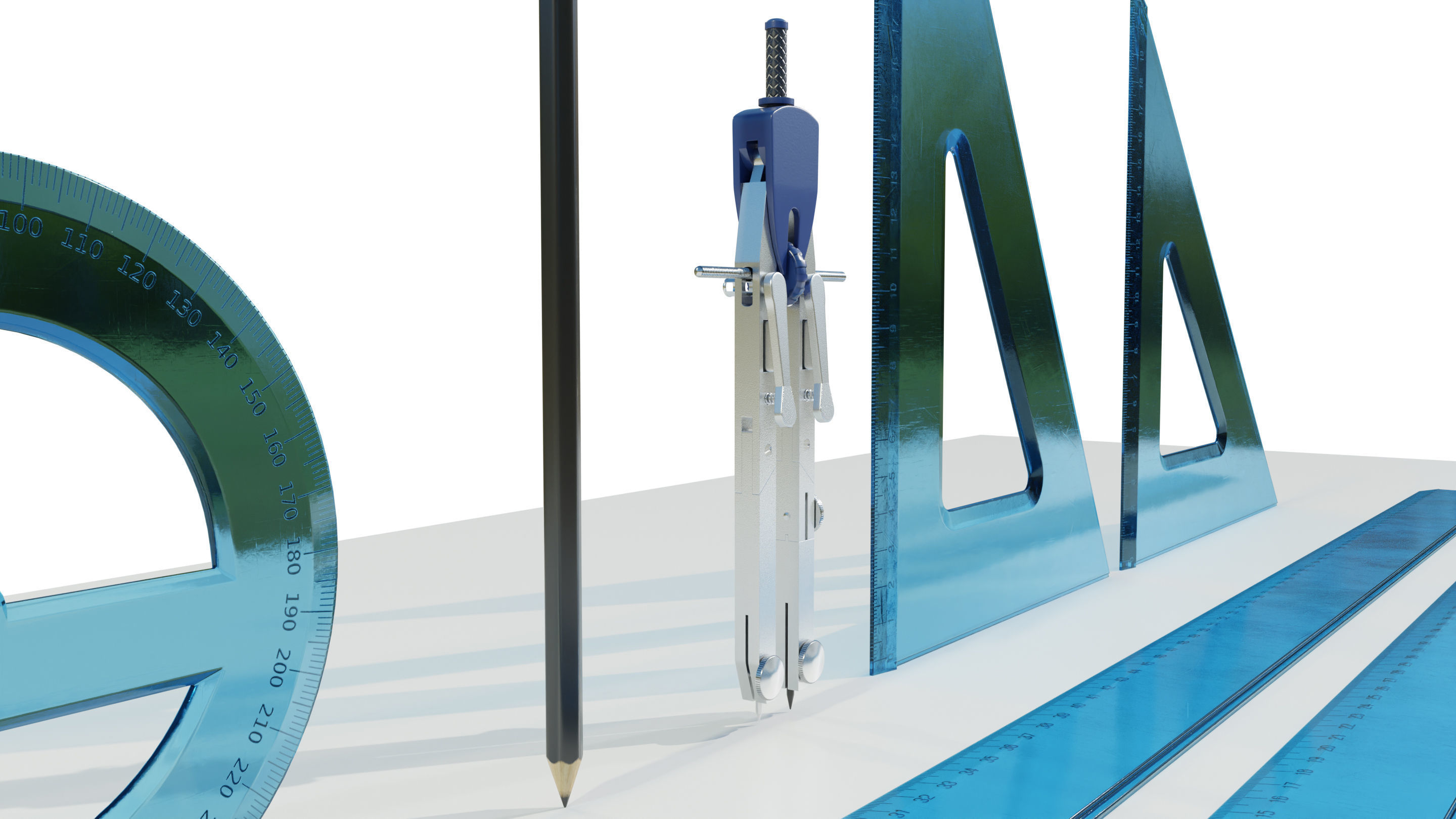 Technical Drawing Tools 3D model | CGTrader